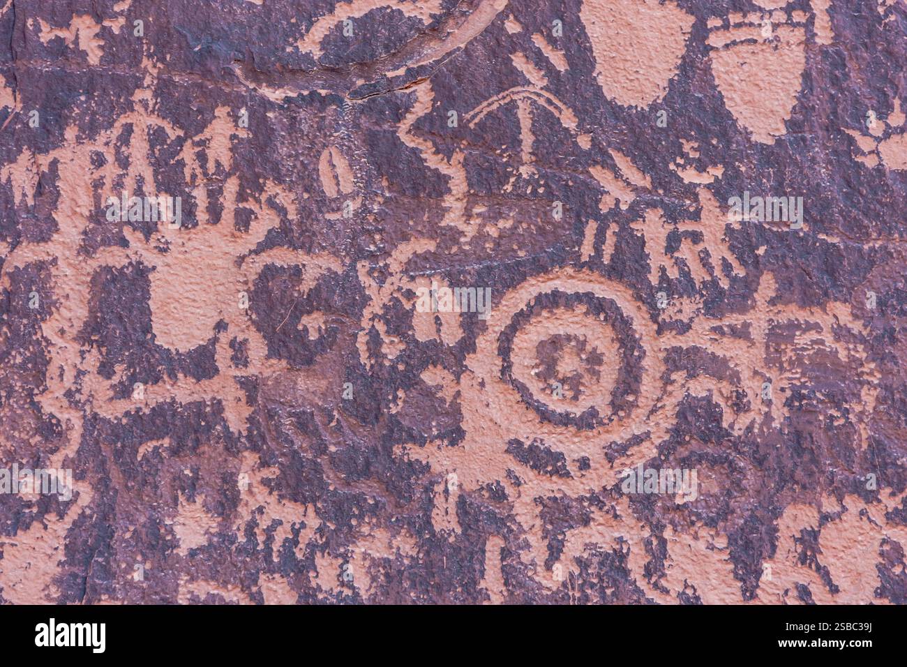 Newspaper Rock State Historic Monument features a flat rock with one of ...