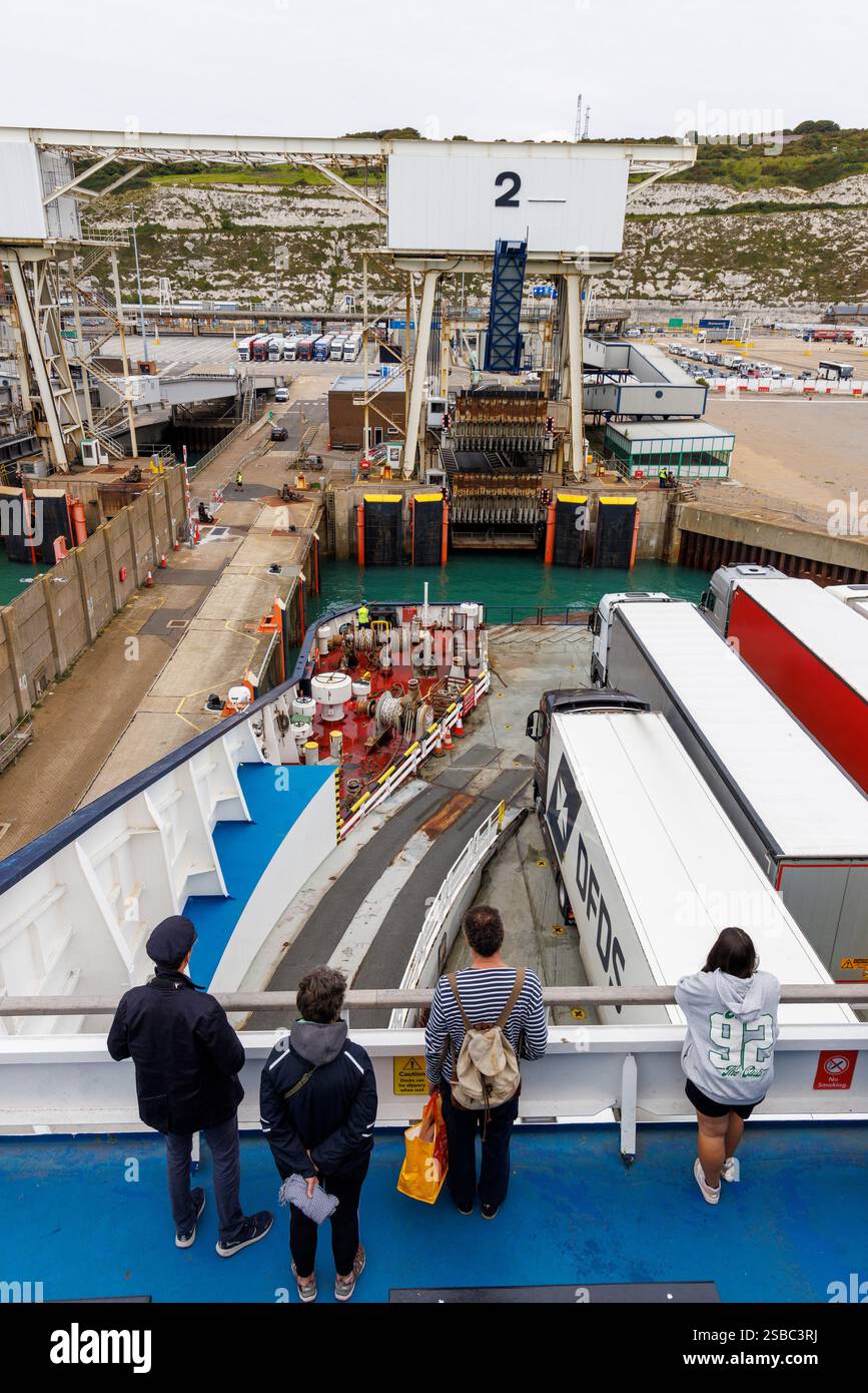 Cross channel ferry docking at Dover, England, UK Stock Photo - Alamy