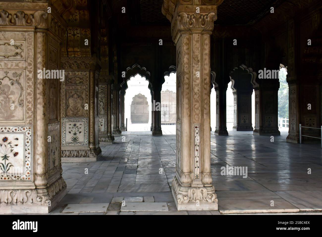 Diwan-i-Khas, Hall of Private Audiences, Red Fort, Delhi, India, Asia ...