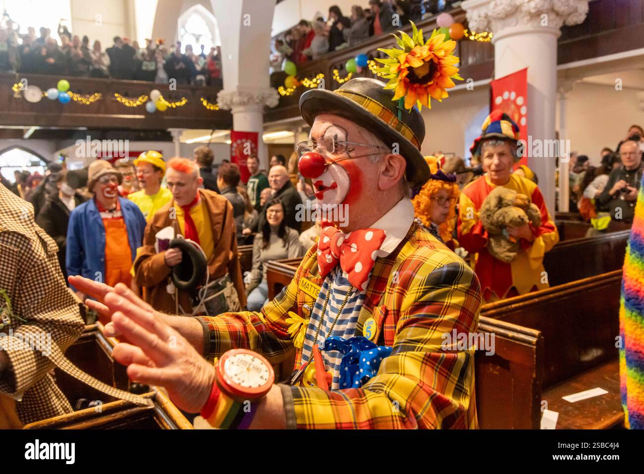 London, UK. 2nd Feb, 2025. Participants attend the 79th Annual Grimaldi ...
