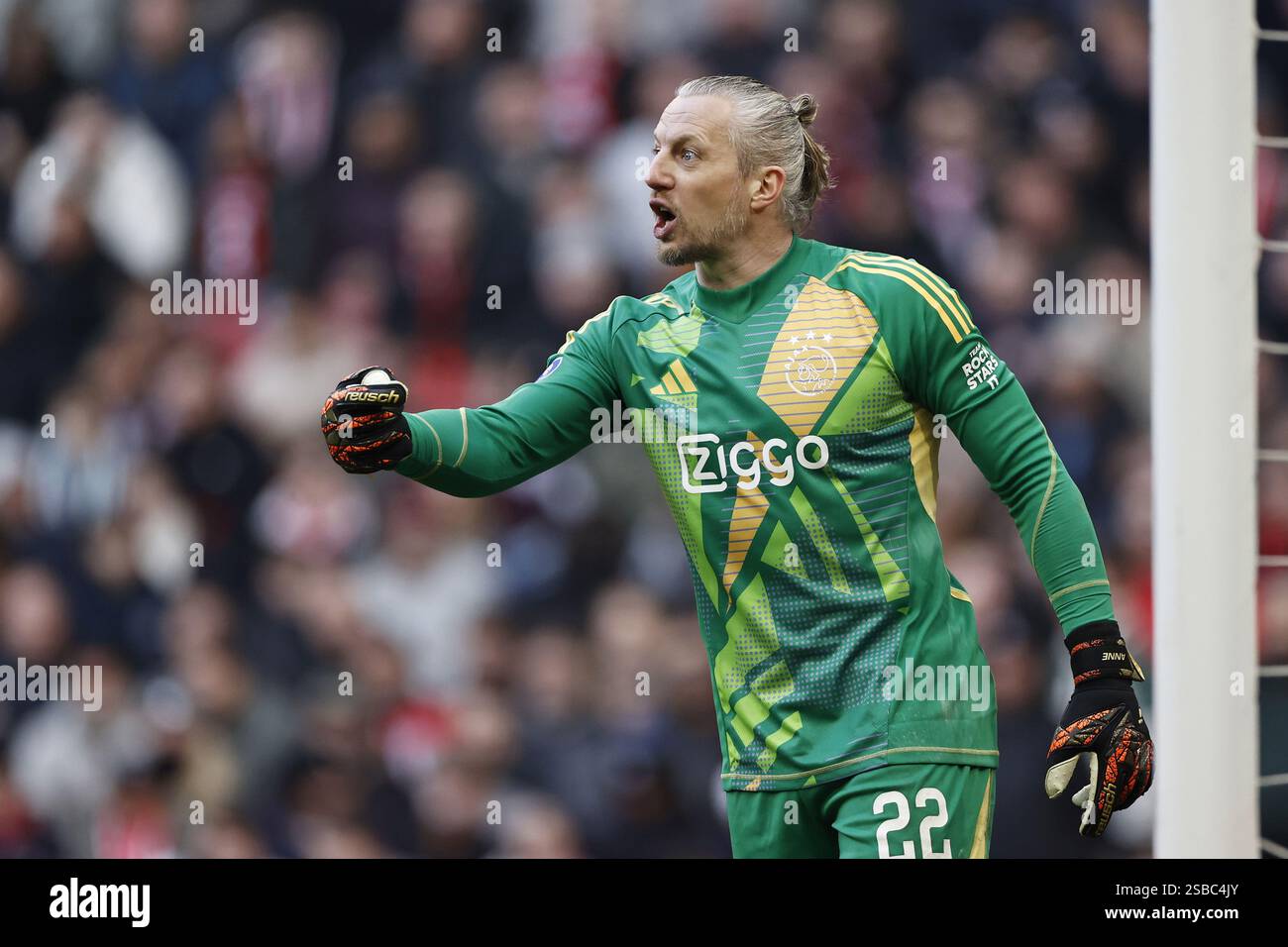 AMSTERDAM - Ajax goalkeeper Remko Pasveer during the Dutch Eredivisie ...