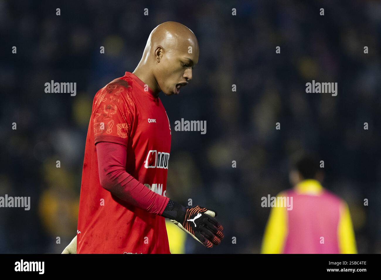 Brussels, Belgium. 02nd Feb, 2025. STVV's goalkeeper Leo Kokubo ...