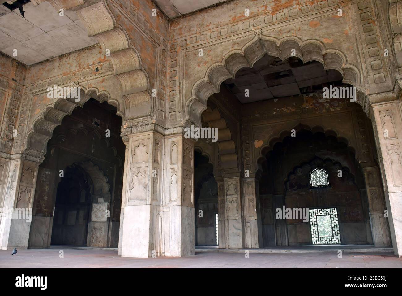 interior, Rang Mahal, Red Fort, Delhi, India, Asia, UNESCO World ...
