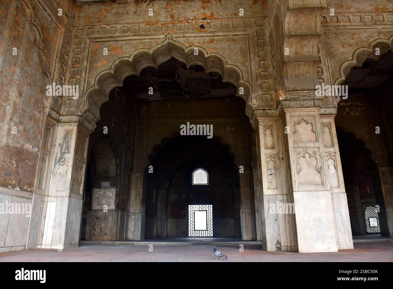 interior, Rang Mahal, Red Fort, Delhi, India, Asia, UNESCO World ...