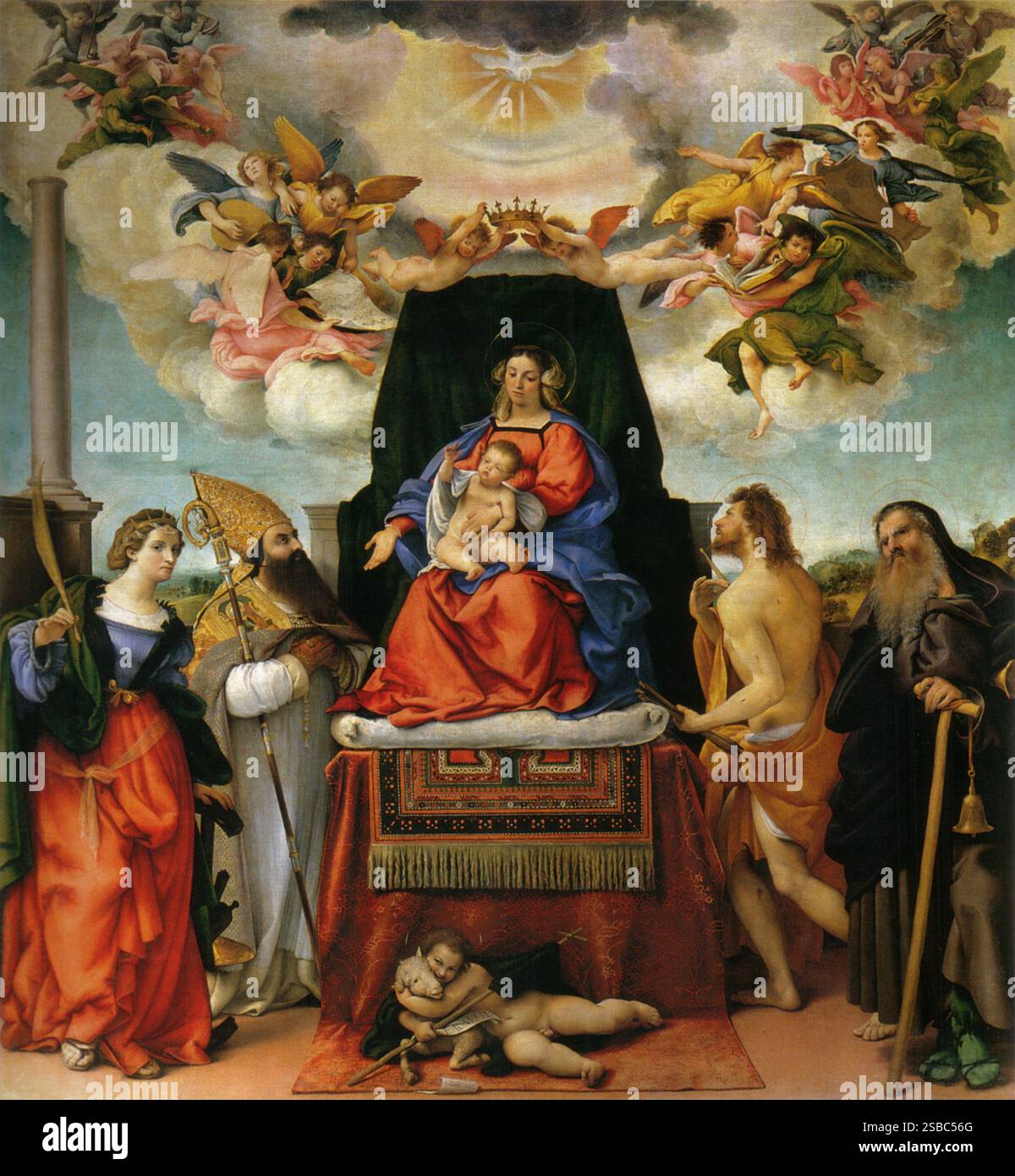 The Santo Spirito Altarpiece is a 1521 oil-on-panel painting by Lorenzo ...