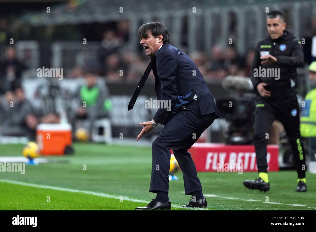 Inter Milan's head coach Simone Inzaghi reacts during the Serie A ...