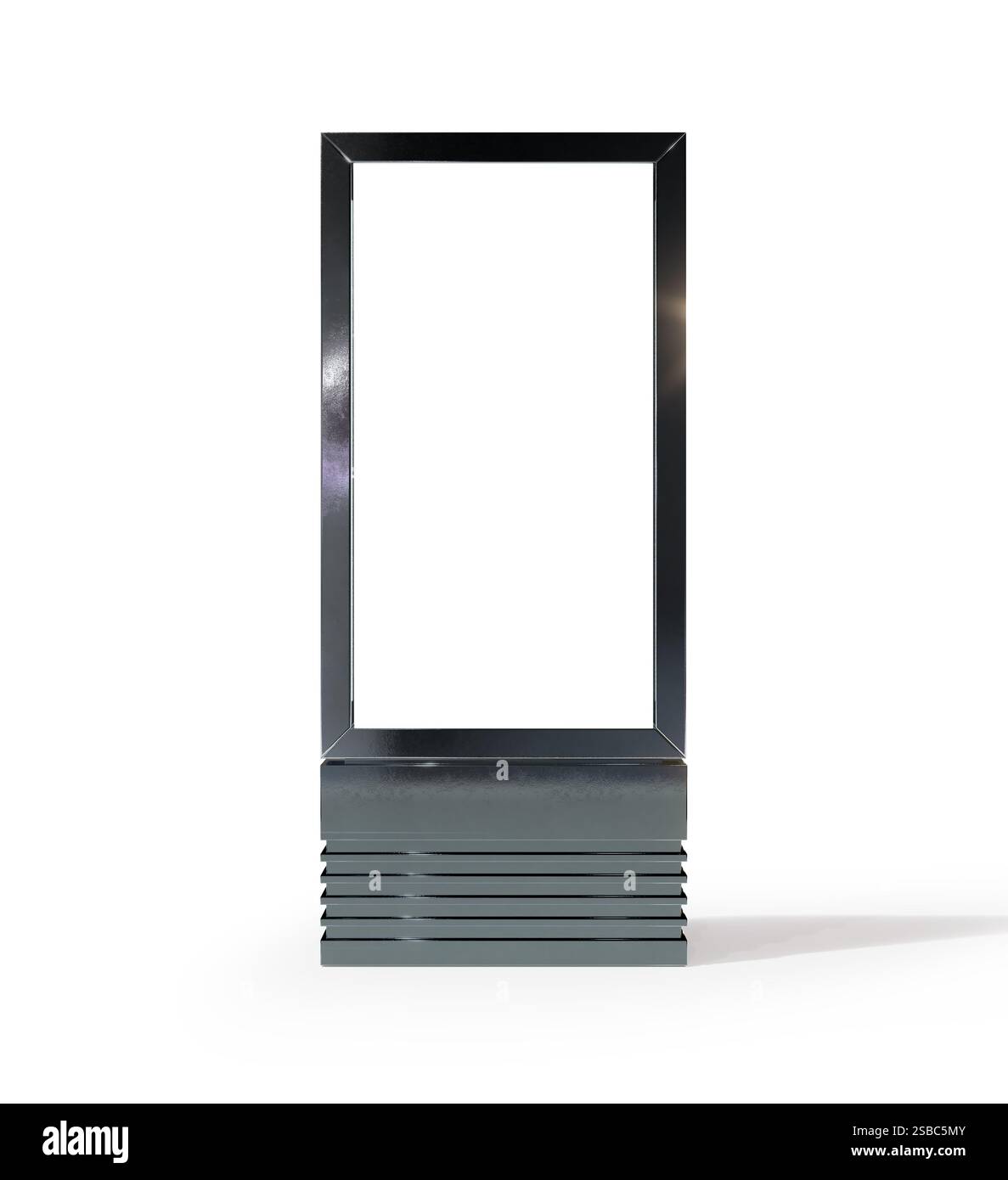 Black light box stand. 3d illustration Stock Photo - Alamy