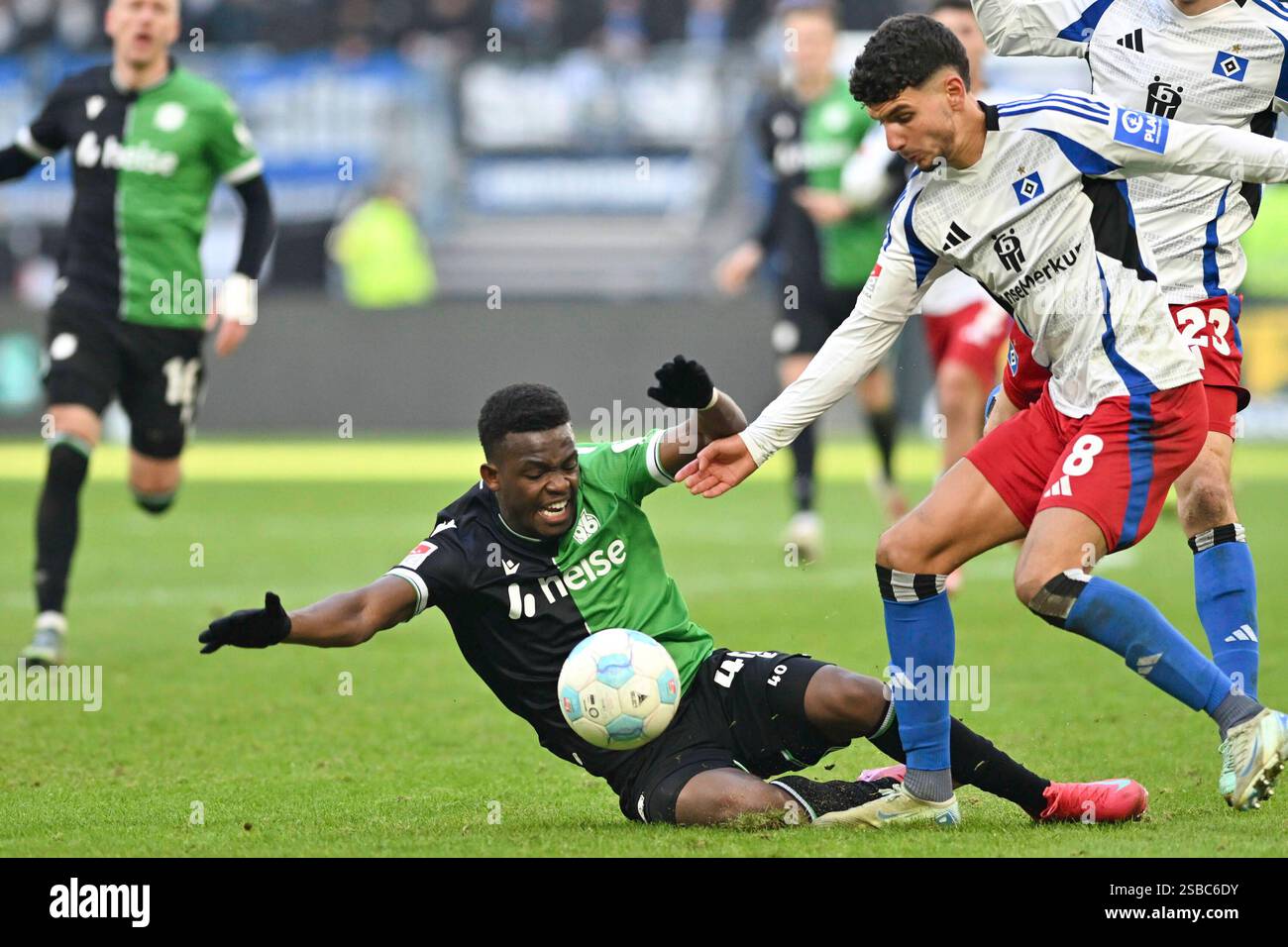 02.02.2025, Volksparkstadion, Hamburg, GER; 2. FBL, Hamburger SV vs ...
