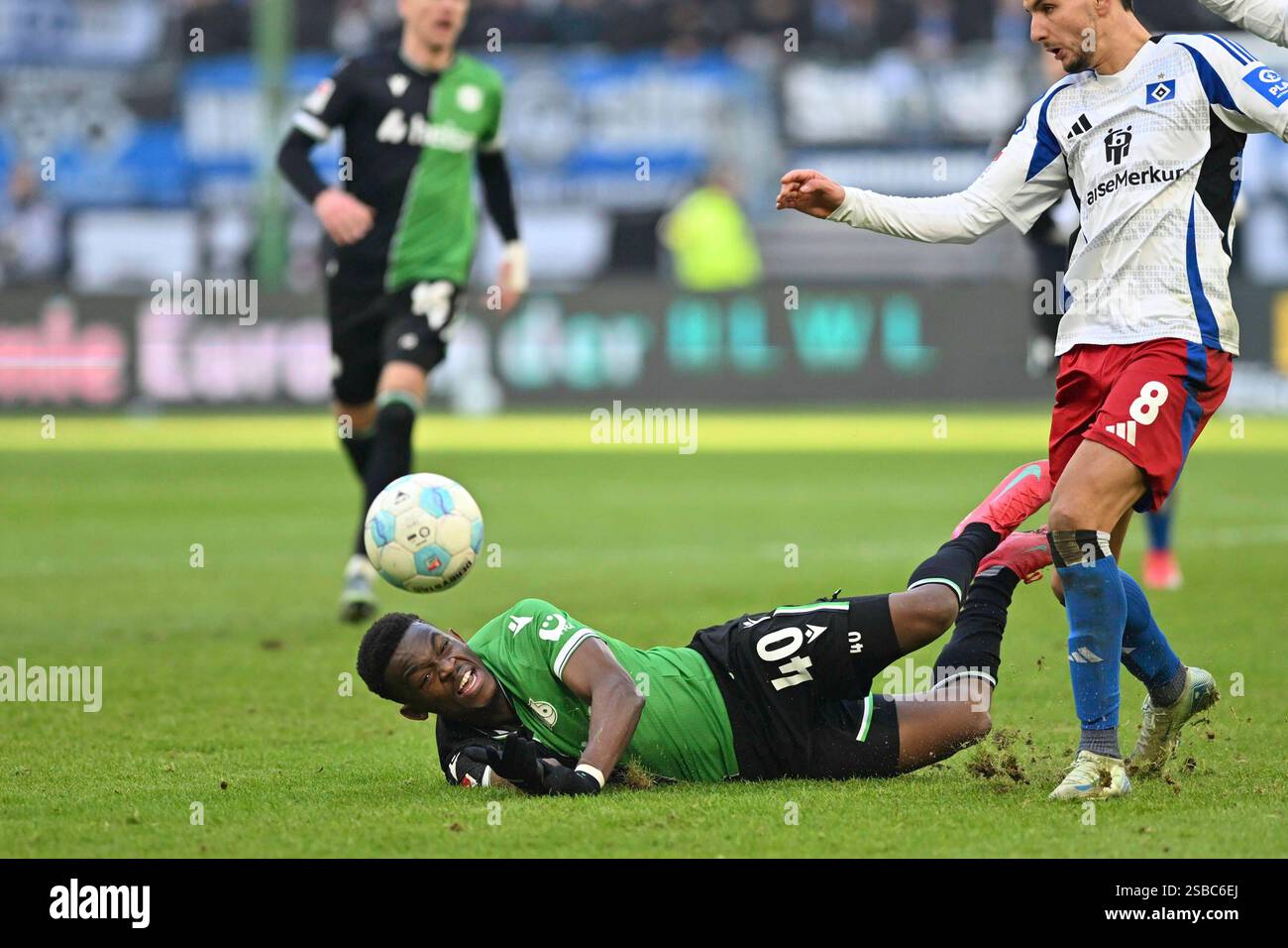 02.02.2025, Volksparkstadion, Hamburg, GER; 2. FBL, Hamburger SV vs ...