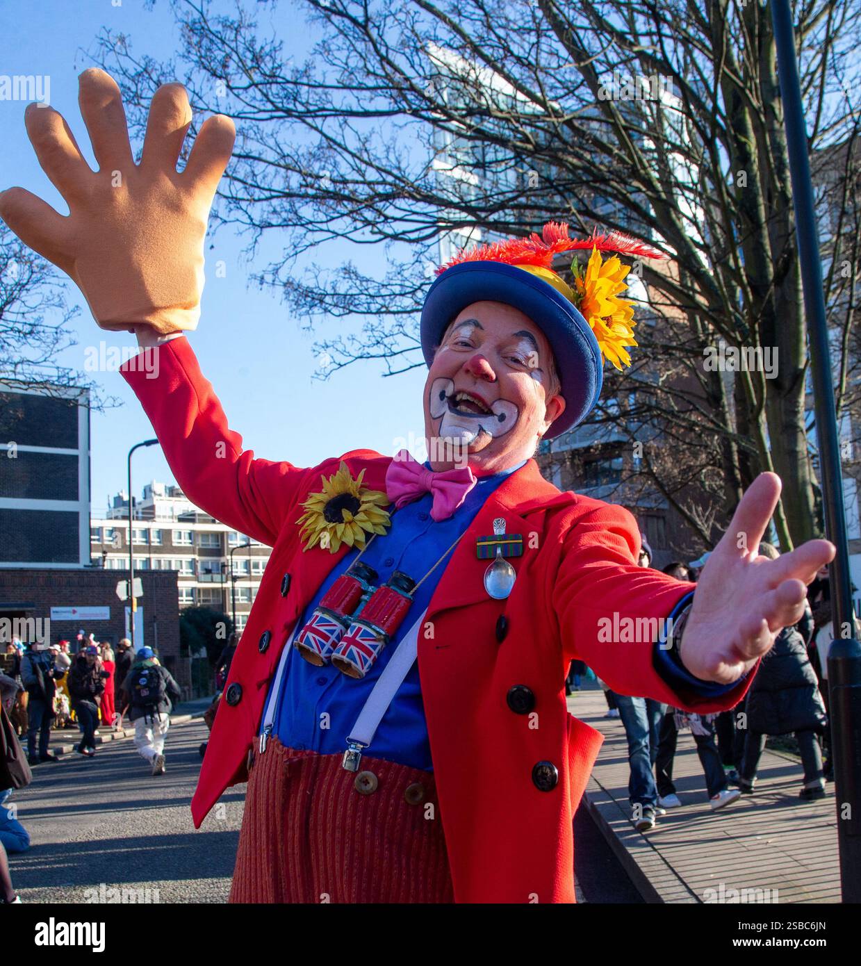 London, England, UK. 2nd Feb, 2025. Clowns arrive to attend the Annual ...