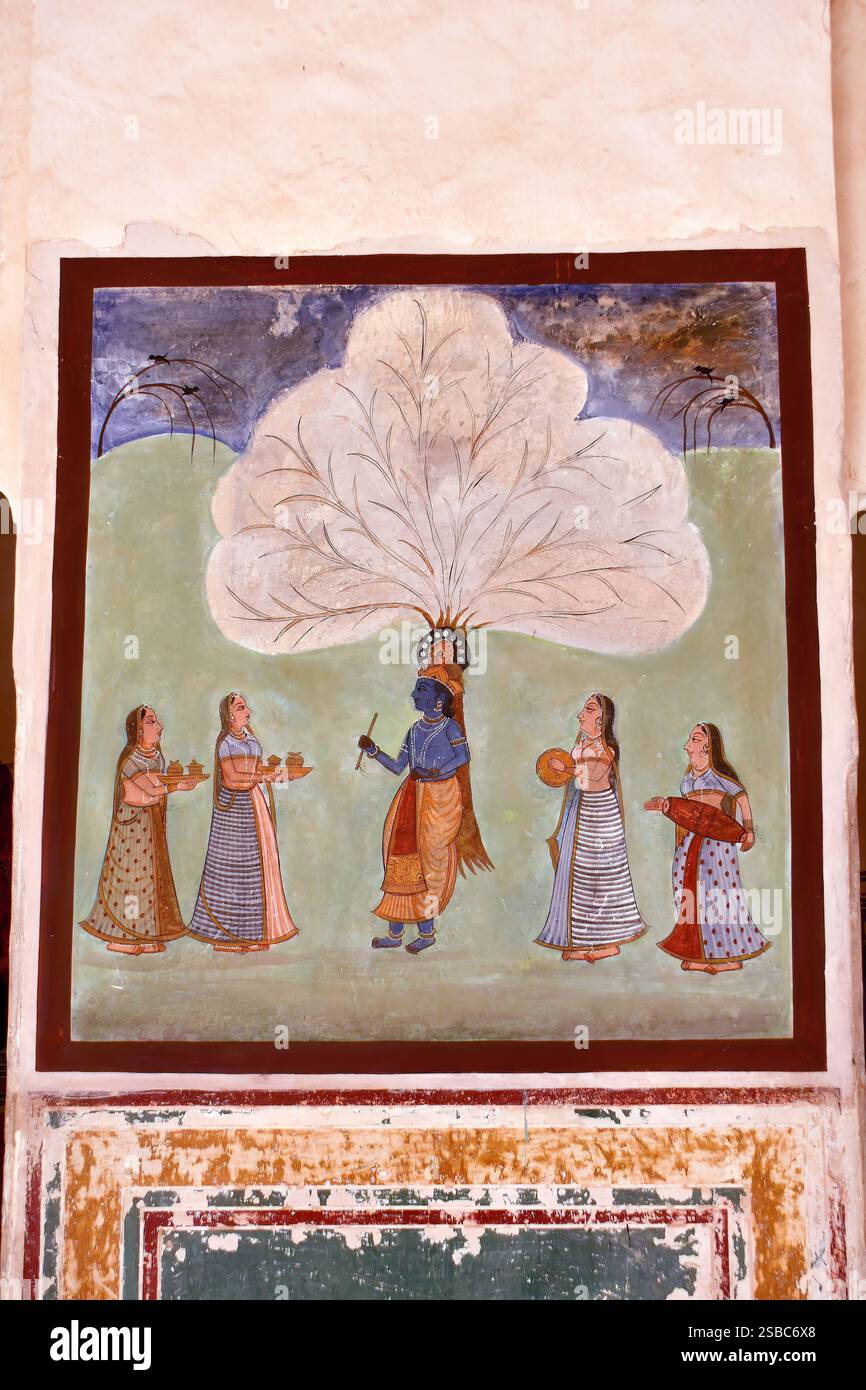Zenana, ladies courtyard, Amer Fort, Amer, India, Asia, UNESCO World ...