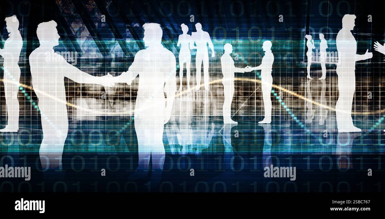 Business Handshake Abstract Background for Trust as Concept Stock Photo ...