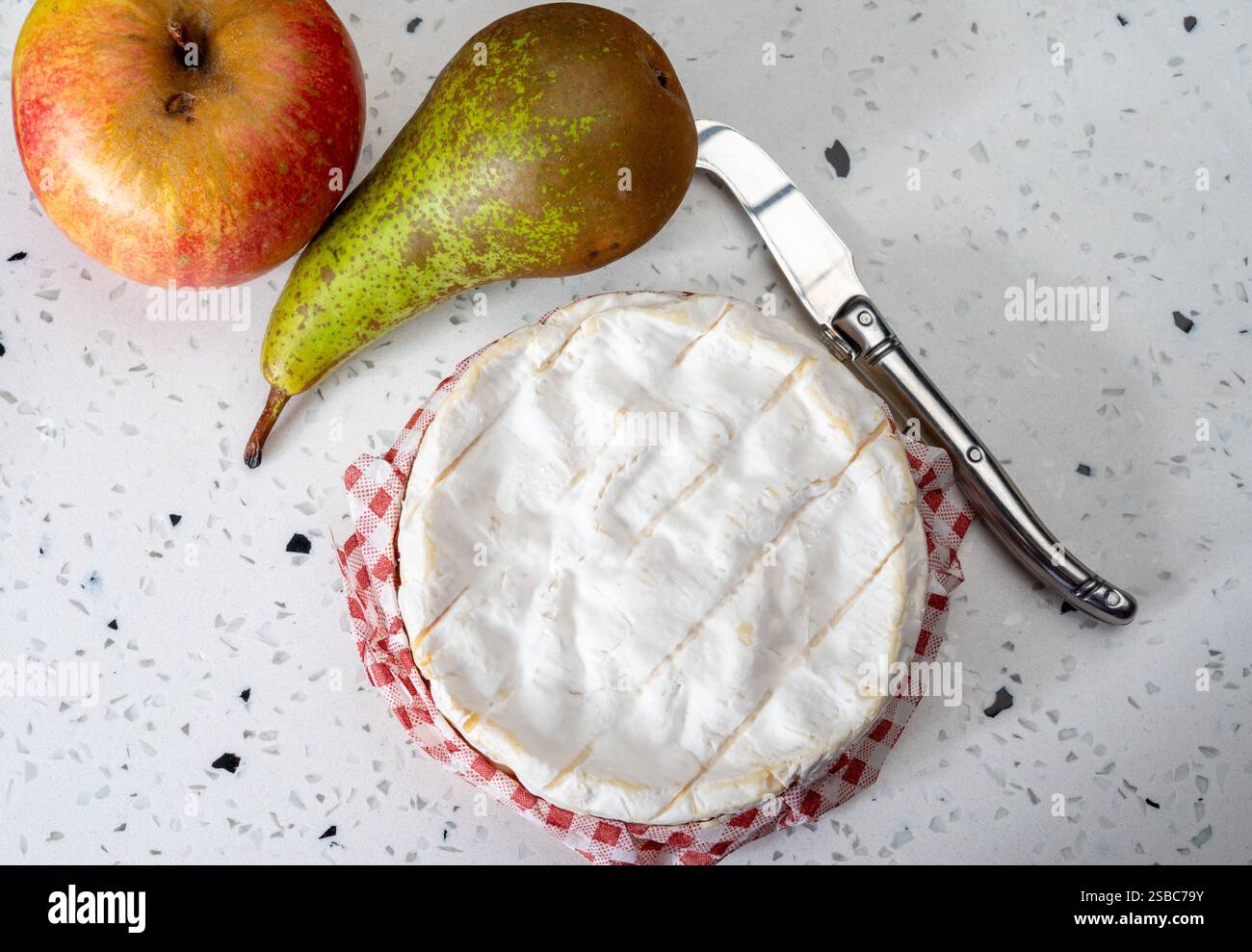 French soft Camembert cheese, original Camembert de Normandie made from ...