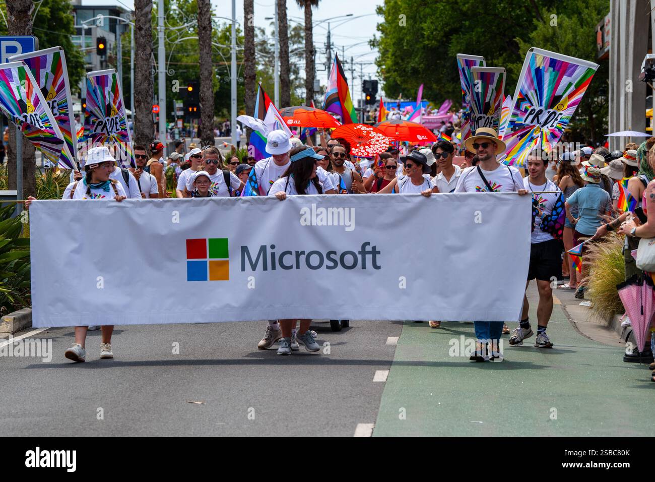 Melbourne, Australia. 02nd Feb, 2025. The corporate Microsoft group ...