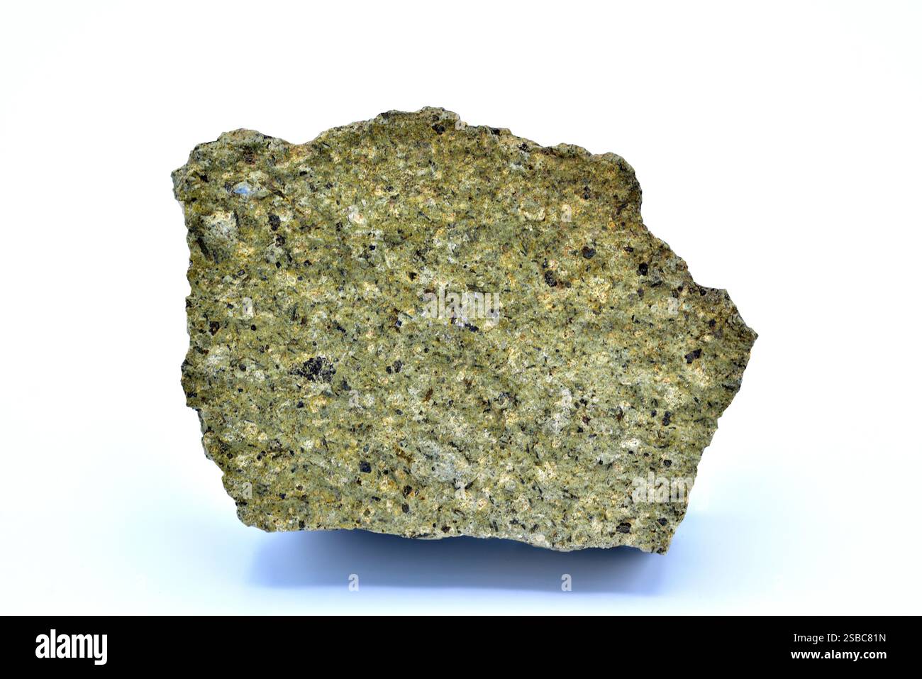 Andesite is a volcanic rock. This sample comes from Cañamares ...