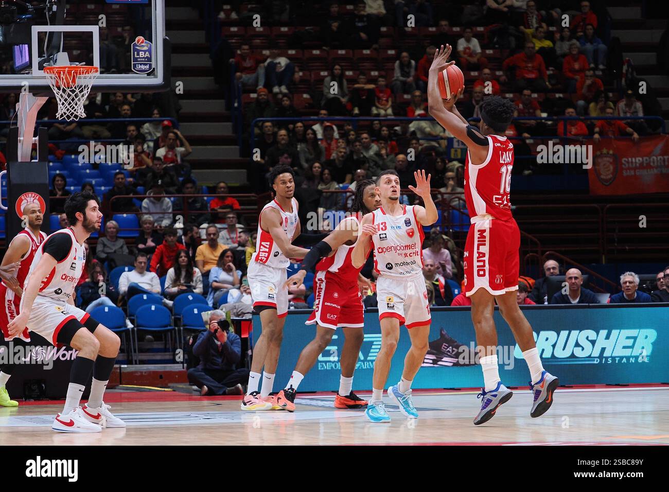 Zack LeDay (EA7 Emporio Armani Olimpia Milano) during EA7 Emporio ...