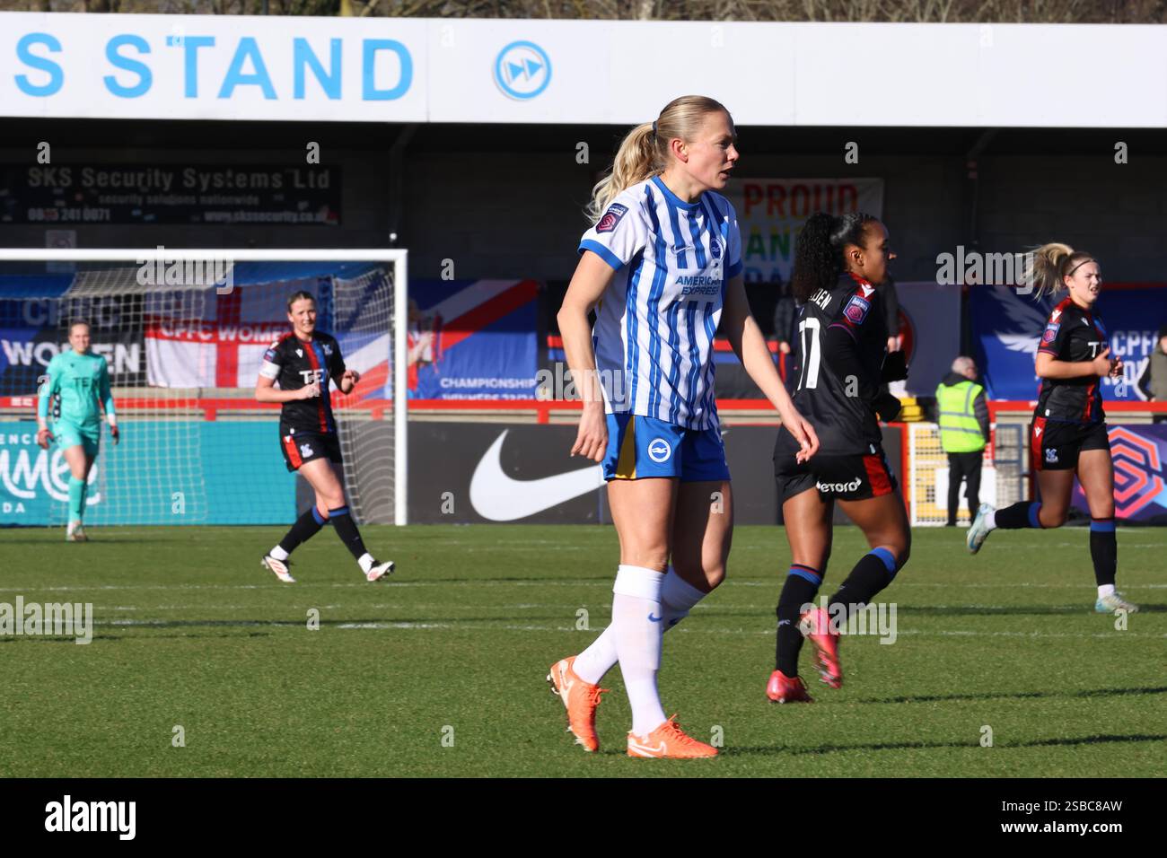 Guro Bergsvand (Brighton 5) during the WSL game between Brighton Hove ...