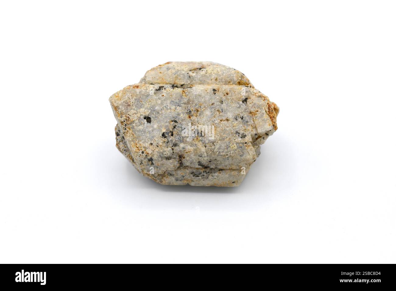 Orthoclase is potassium aluminium silicate. This sample is a carlsbad ...