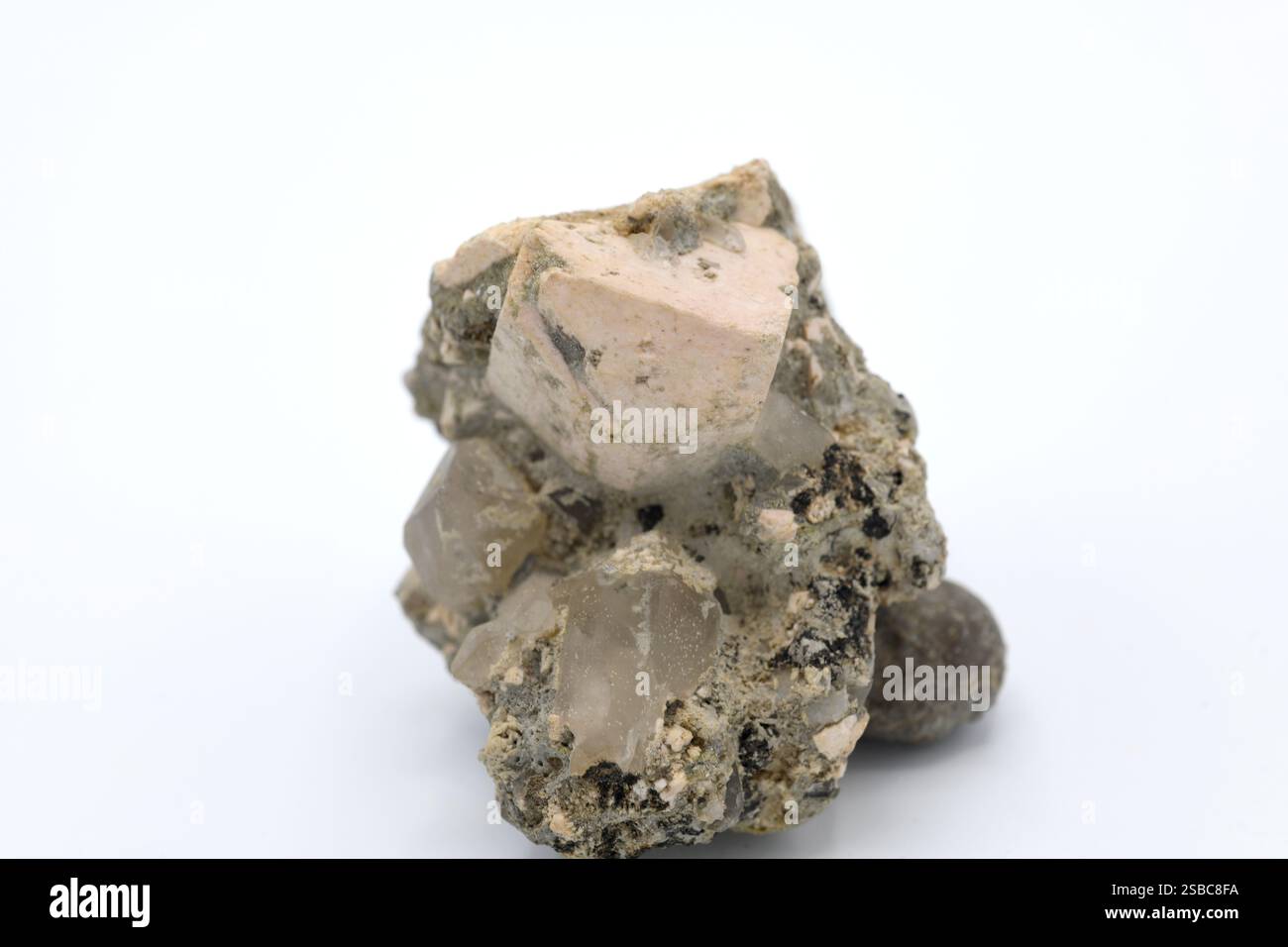 Orthoclase is potassium aluminium silicate. This sample comes from ...