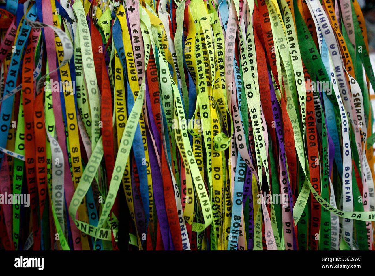 traditional ribbon of our lord of bonfim at sanctuary of patron saint ...