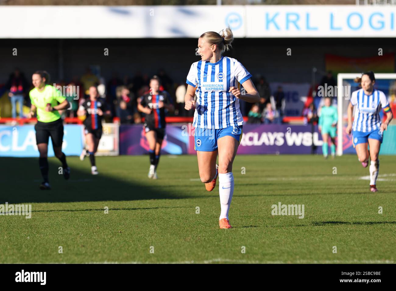 Guro Bergsvand (Brighton 5) during the WSL game between Brighton Hove ...