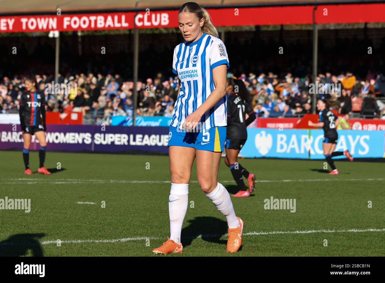 Guro Bergsvand (Brighton 5) during the WSL game between Brighton Hove ...