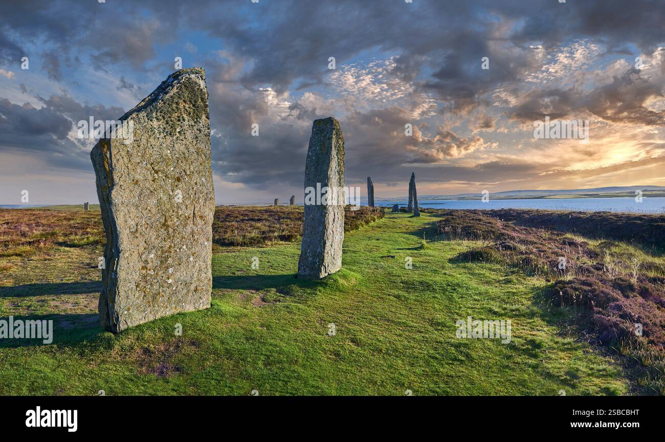 Photo of the Ring of Brodgar ( circa 2,500 to circa 2,000 BC) is a ...