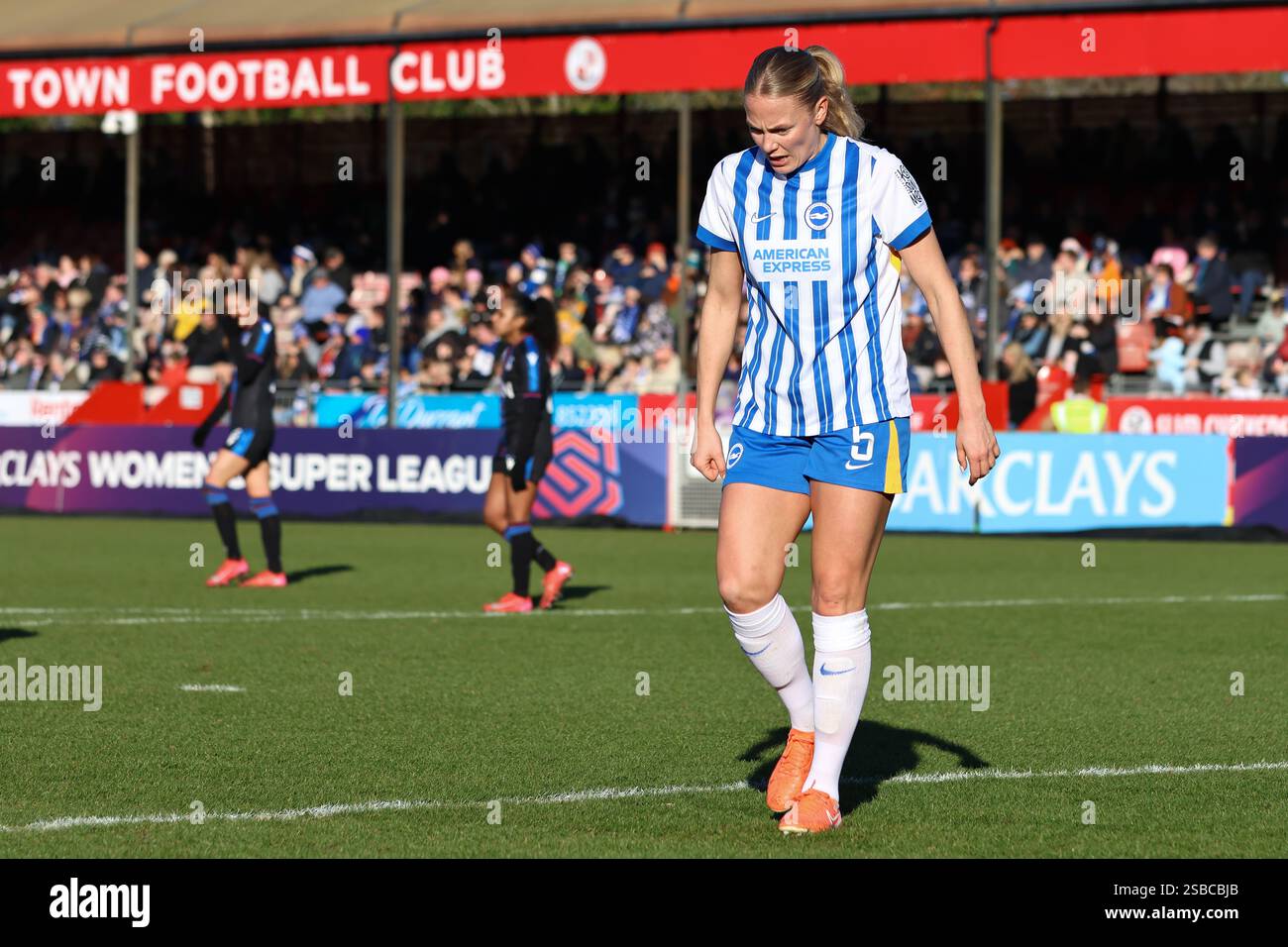 Guro Bergsvand (Brighton 5) during the WSL game between Brighton Hove ...