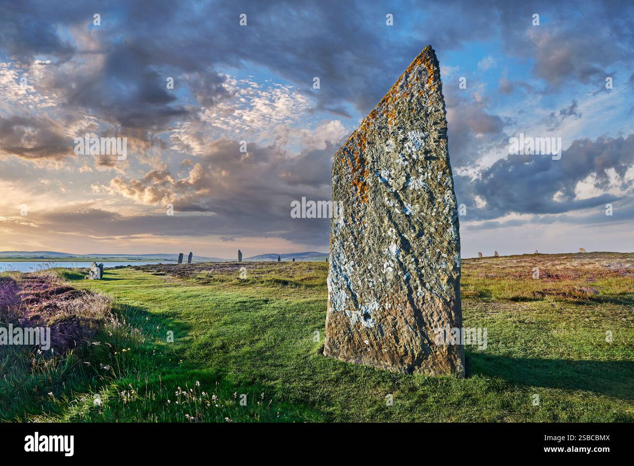 Photo of the Ring of Brodgar ( circa 2,500 to circa 2,000 BC) is a ...