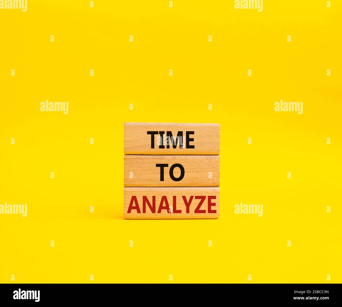 Time to Analyze symbol. Concept word Time to Analyze on wooden blocks ...