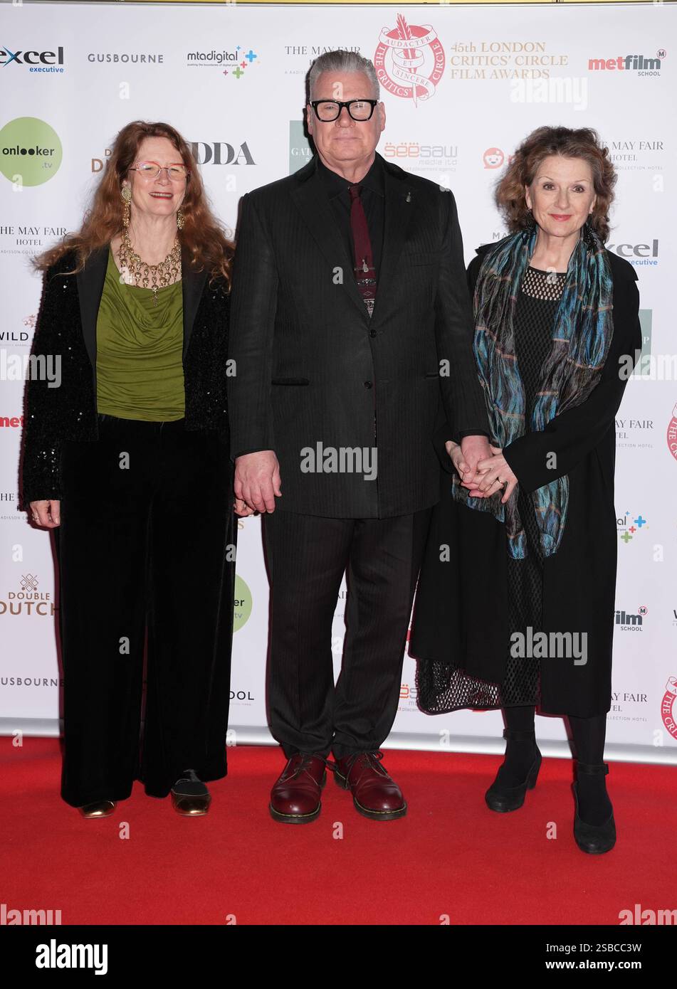 (Left to right) Hedda Archbold, Mark Kermode and Linda Ruth Williams ...