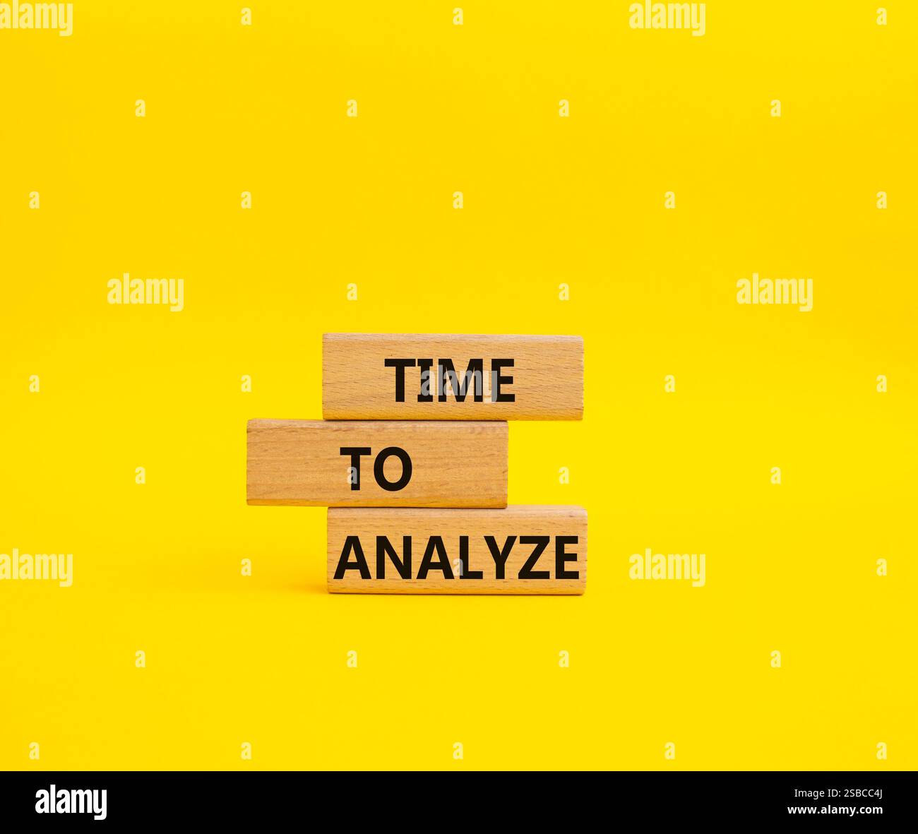 Time to Analyze symbol. Concept word Time to Analyze on wooden blocks ...
