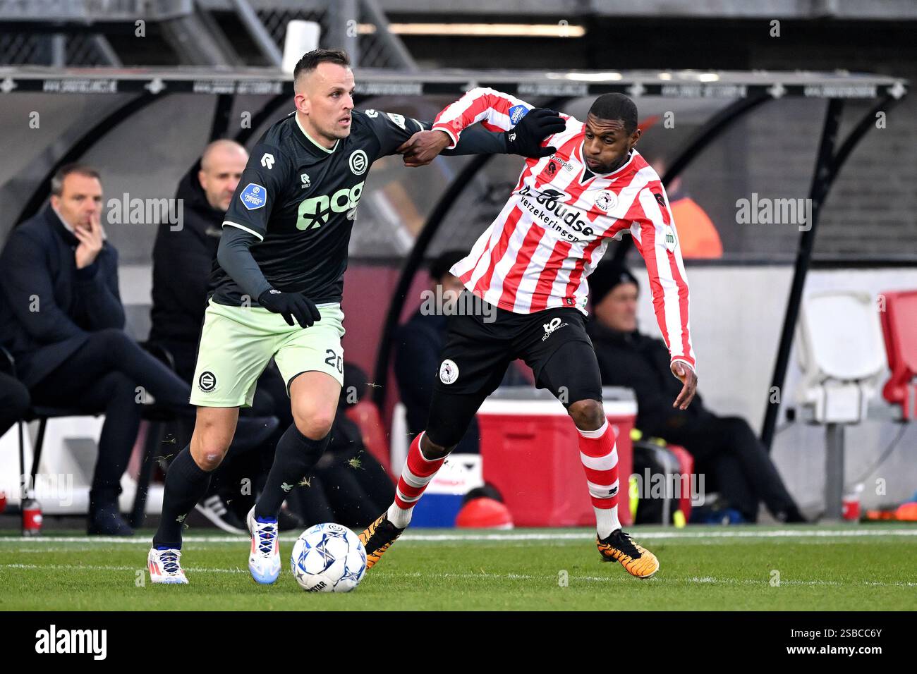 ROTTERDAM - (l-r) Mats Seuntjens of FC Groningen, Said Bakari of Sparta Rotterdam during the ...