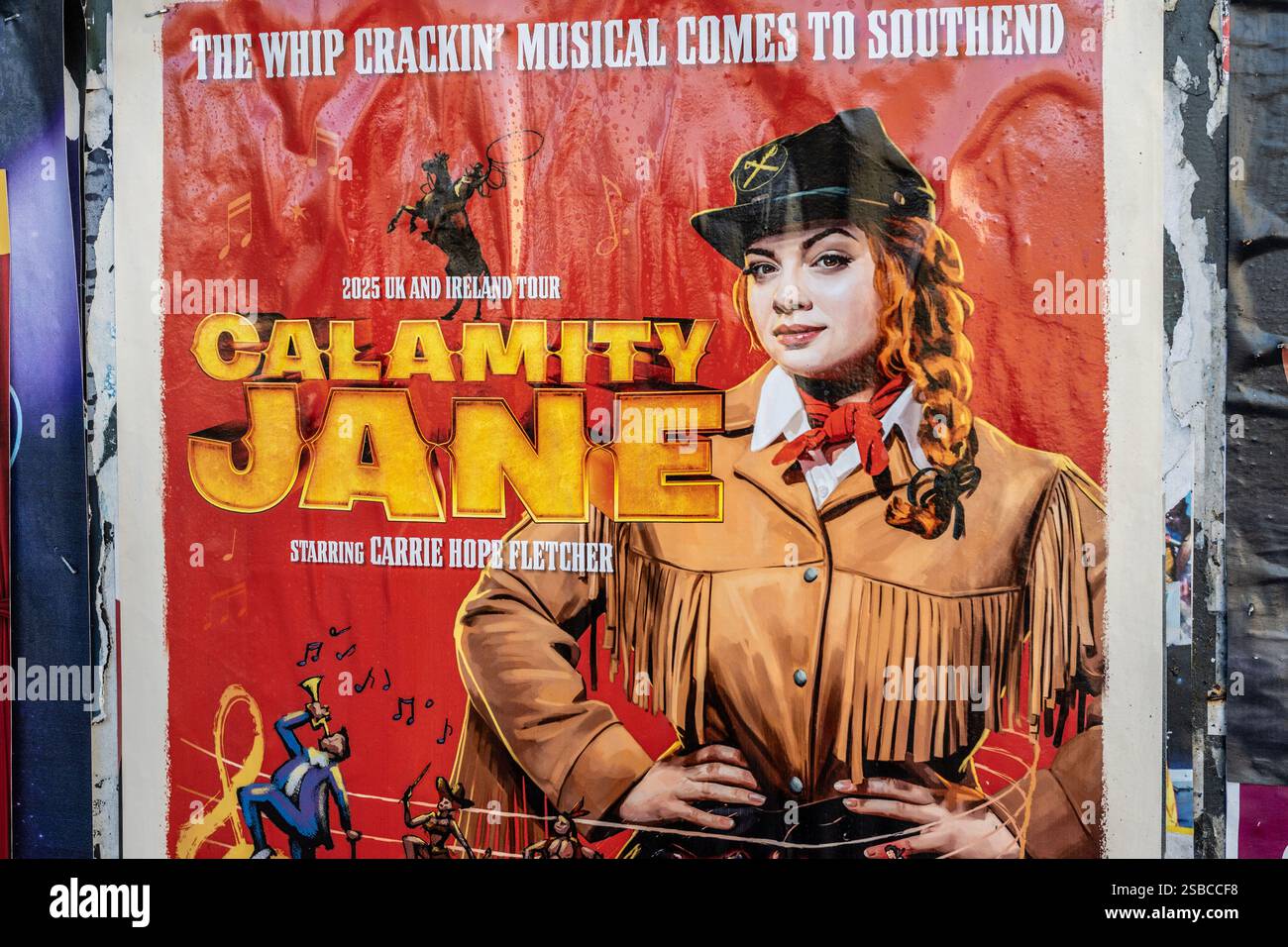 Calamity Jane poster of future event at a theatre at Southend-on-Sea ...