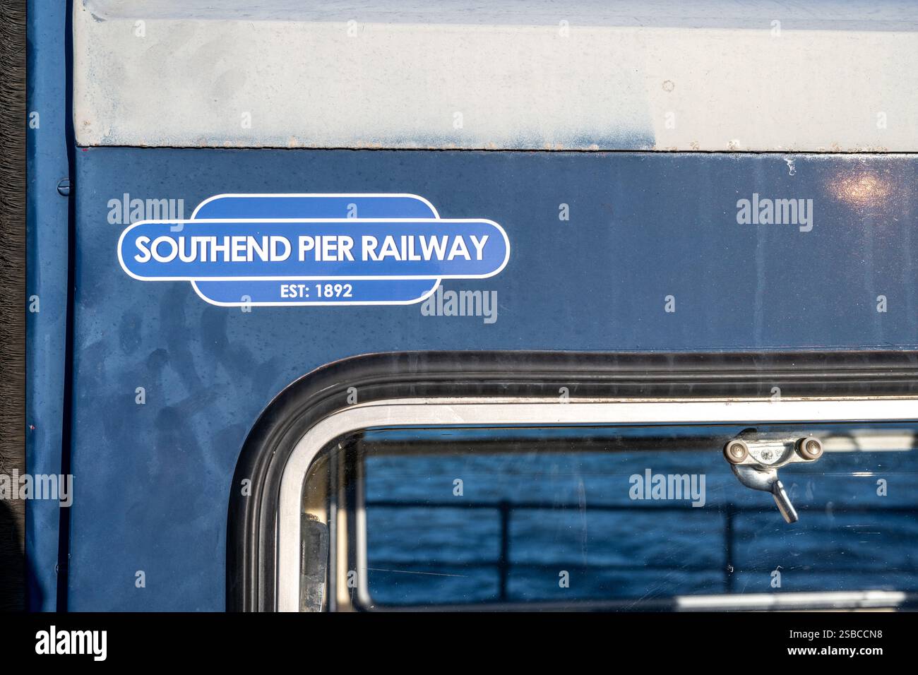 Southend pier and railway. The world's longest pleasure pier at ...