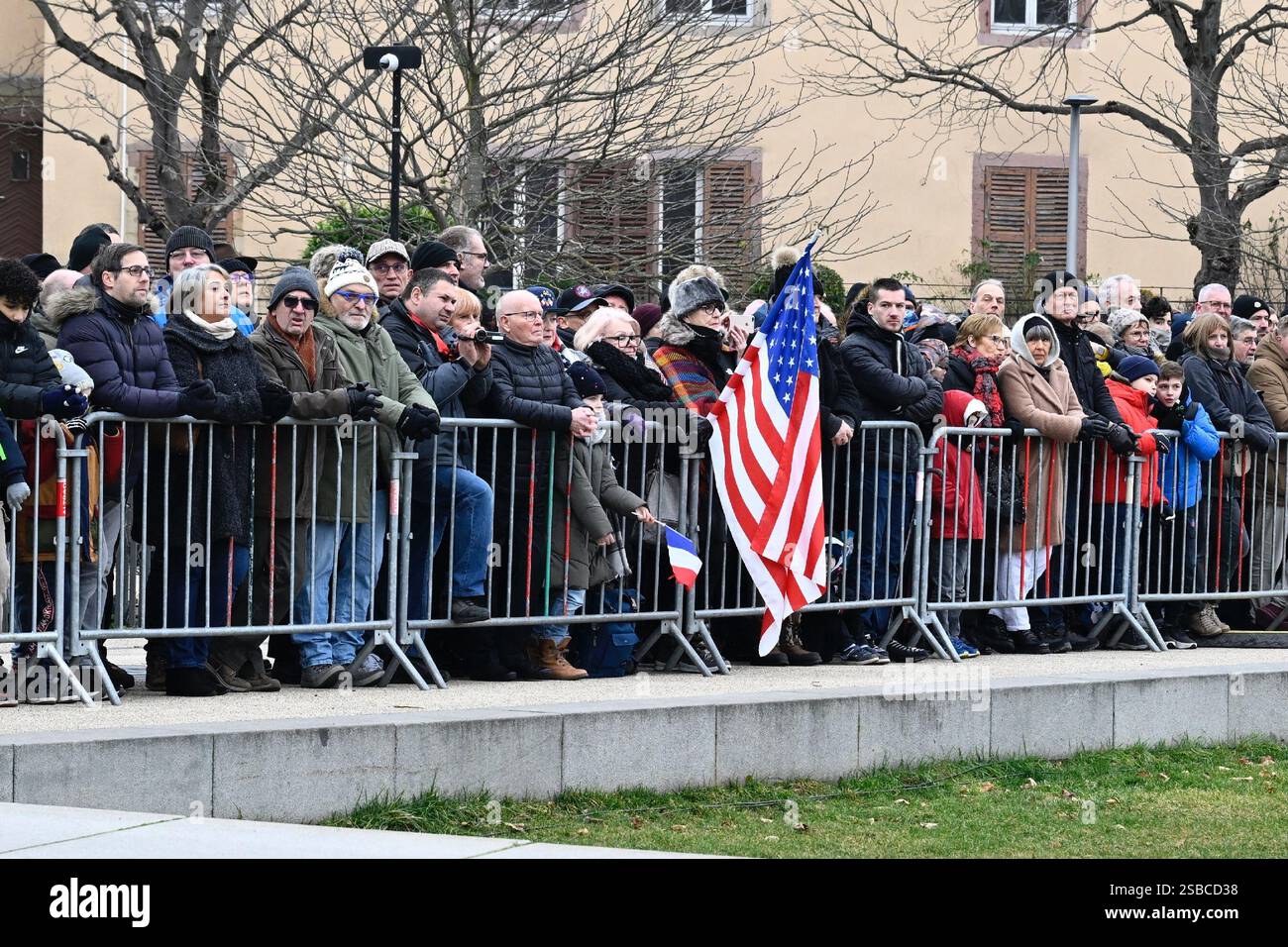 French President Emmanuel Macron presides over the ceremony marking the ...
