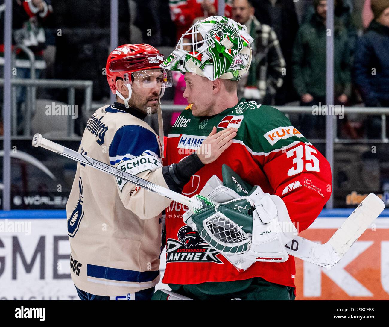 Daryl Boyle (Schwenninger Wild Wings, #6) und Markus Keller (Torwart ...