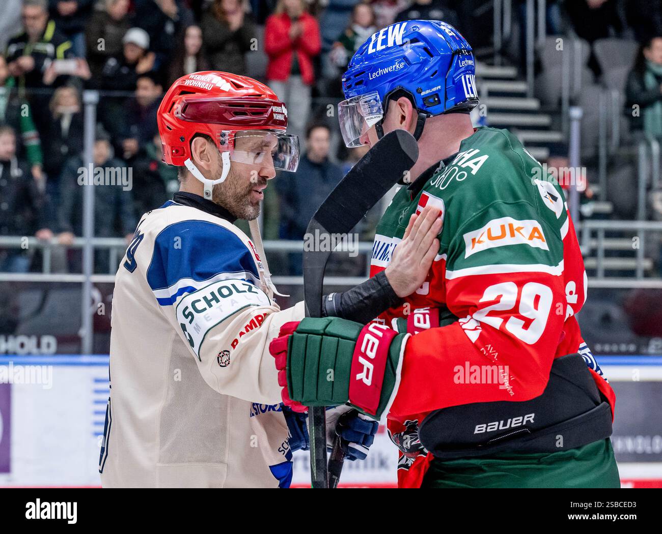 Daryl Boyle (Schwenninger Wild Wings, #6) und Denis Reul (Augsburger ...