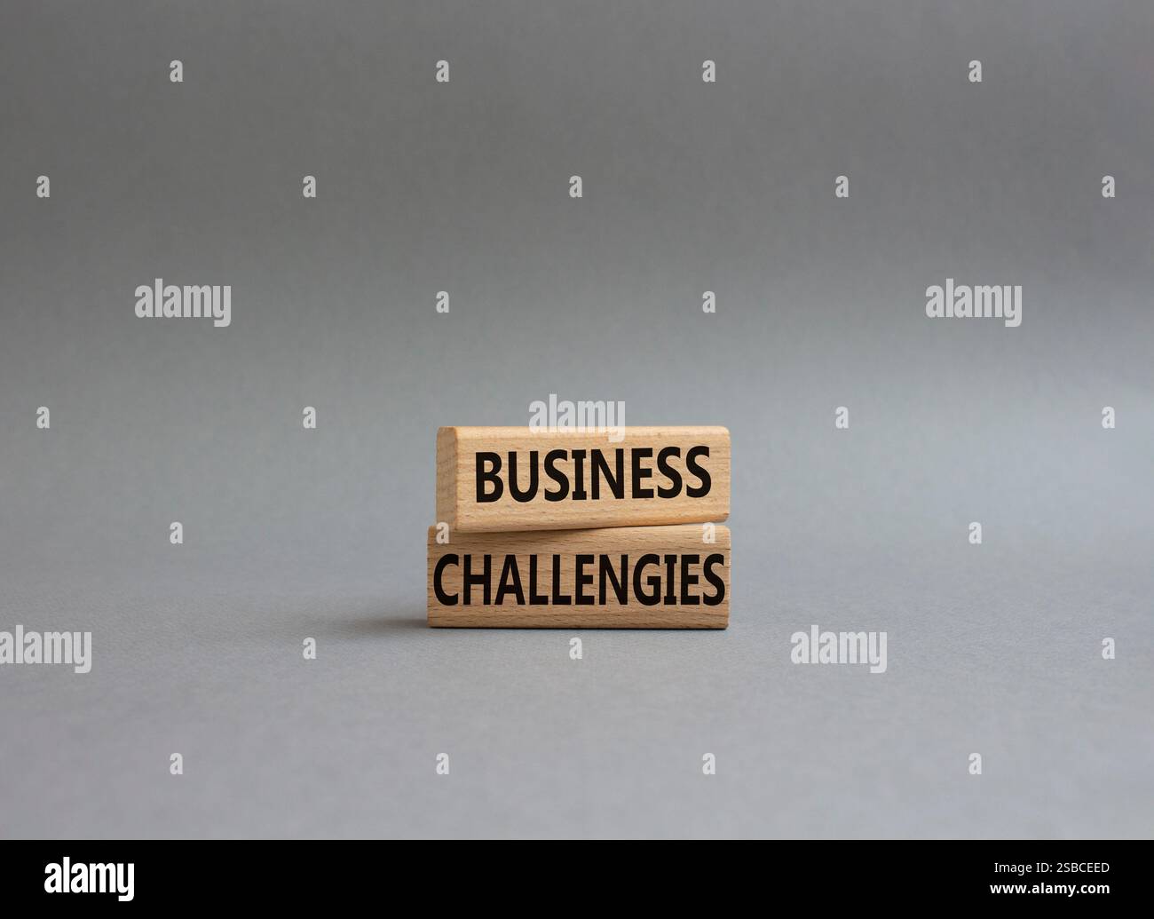 Business challenges symbol. Concept word Business challenges on wooden ...