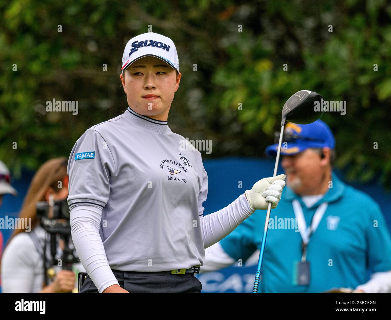 Orlando, FL, USA. 2nd Feb, 2025. Rio Takeda of Japan on the 1st tee ...