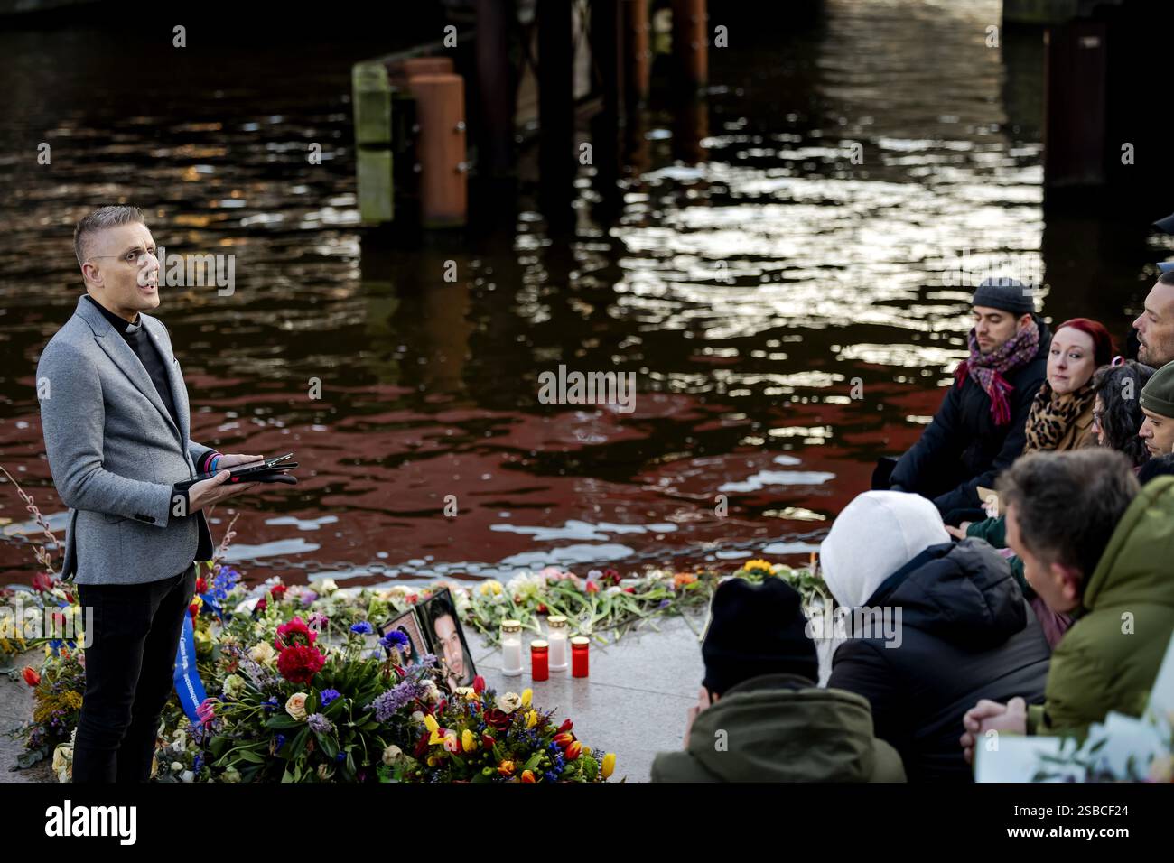 AMSTERDAM - Pastor Wielie Elhorst (LGBT+ pastor) speaks during a ...