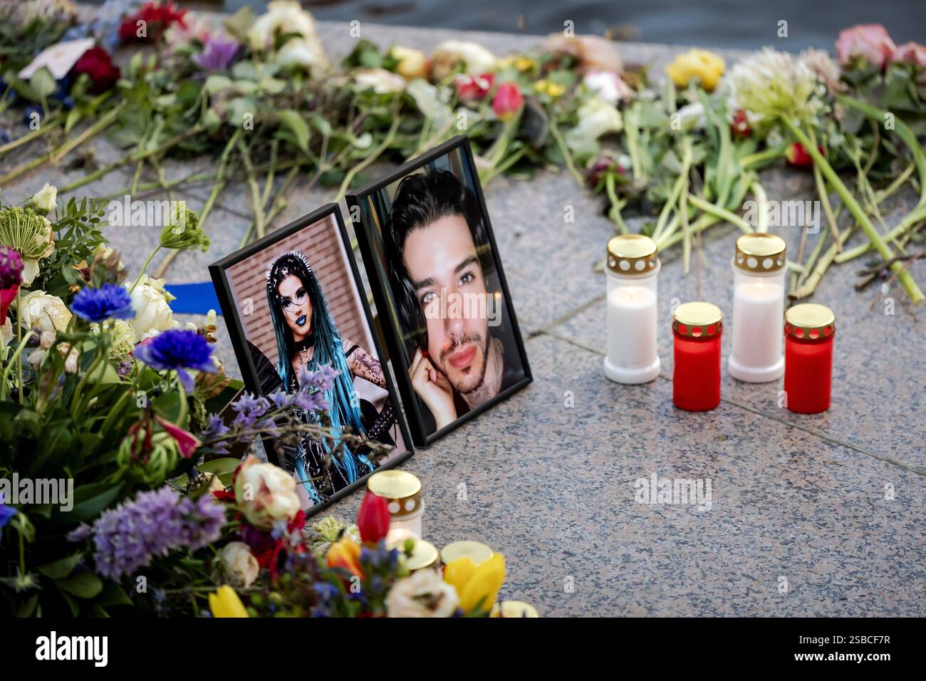 AMSTERDAM - Portraits of William Caceres during a memorial at the Gay ...