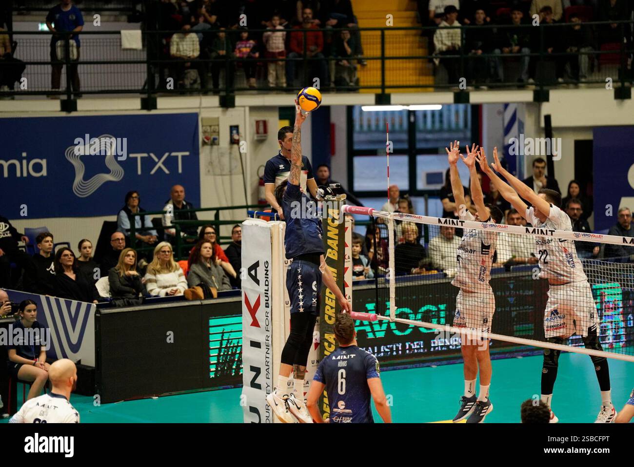 Monza, Italy. 02nd Feb, 2025. Krewling (Vero Volley Monza) attack ...