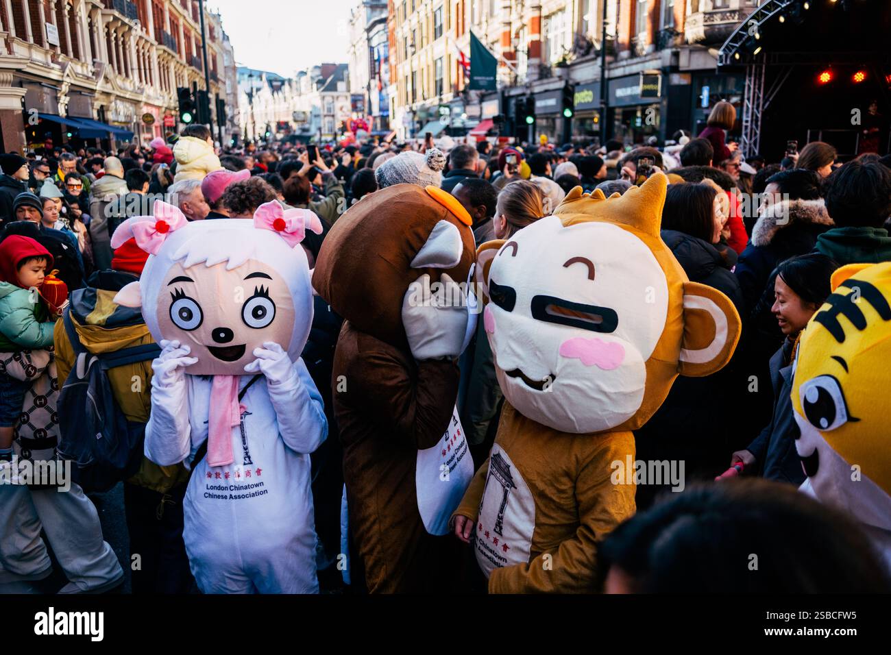 Colourful Mascots Perform During London's Chinese New Year Celebrations ...