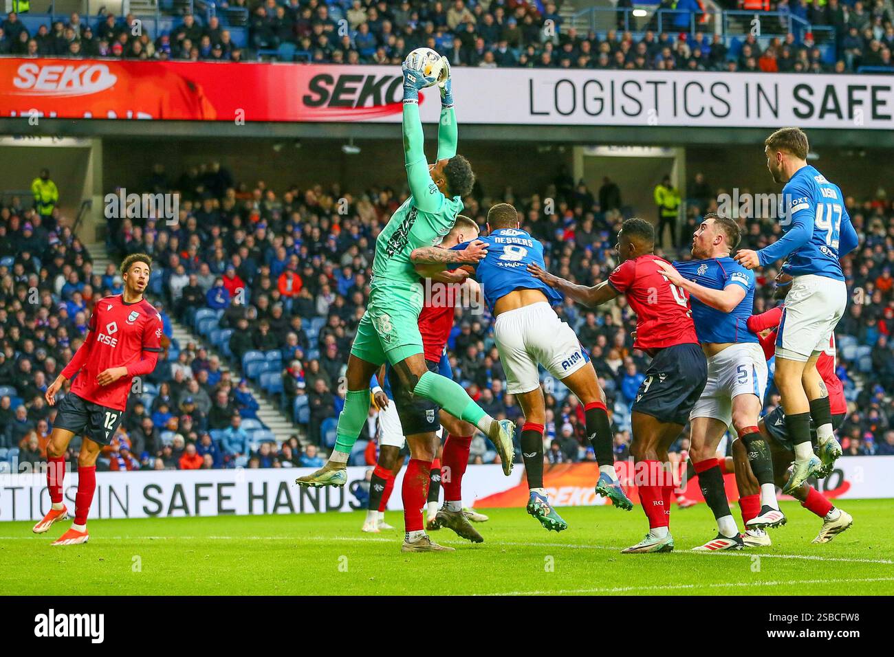 Glasgow, UK. 02nd Feb, 2025. Rangers played Ross County in the William ...