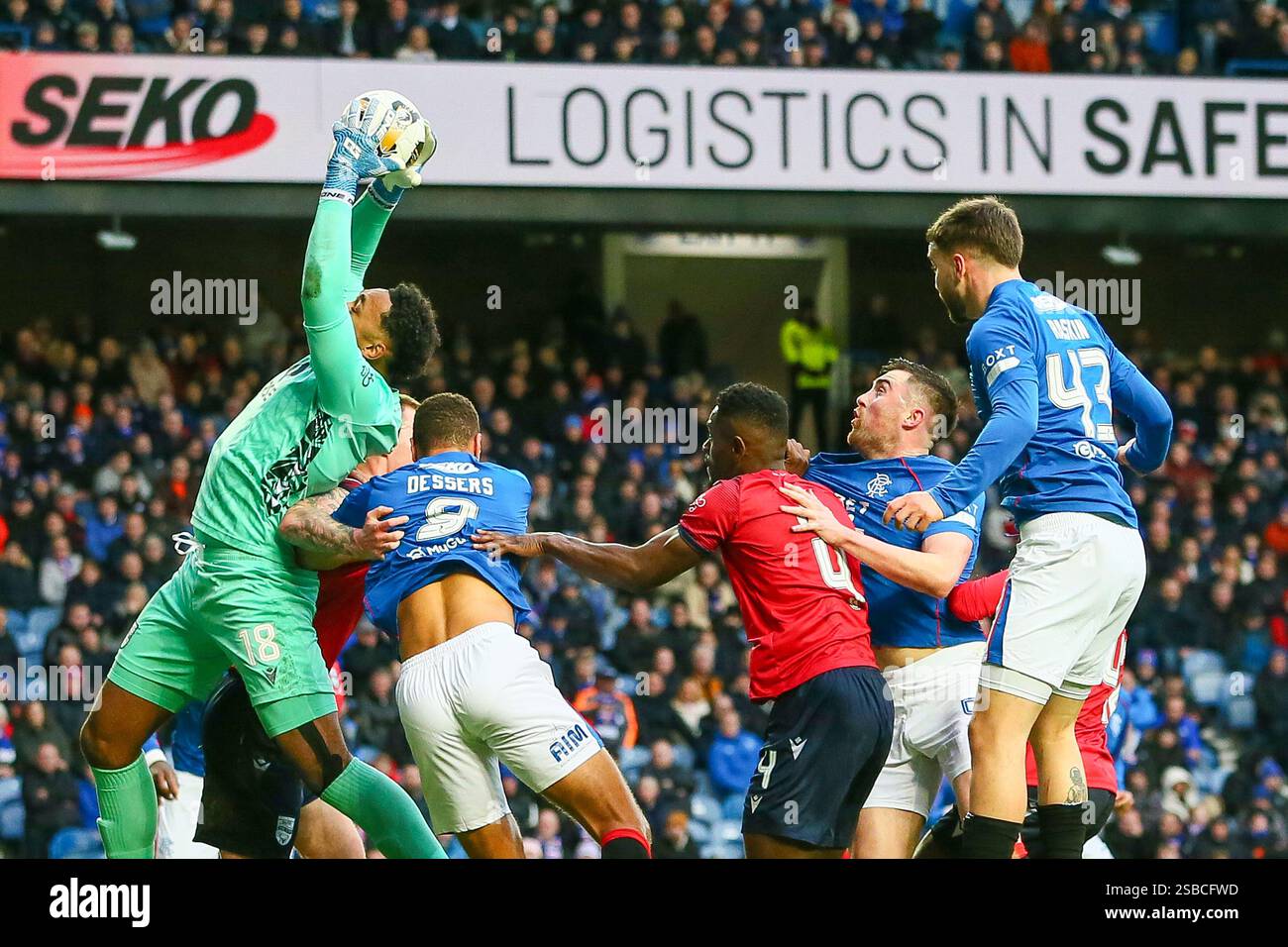 Glasgow, UK. 02nd Feb, 2025. Rangers played Ross County in the William ...