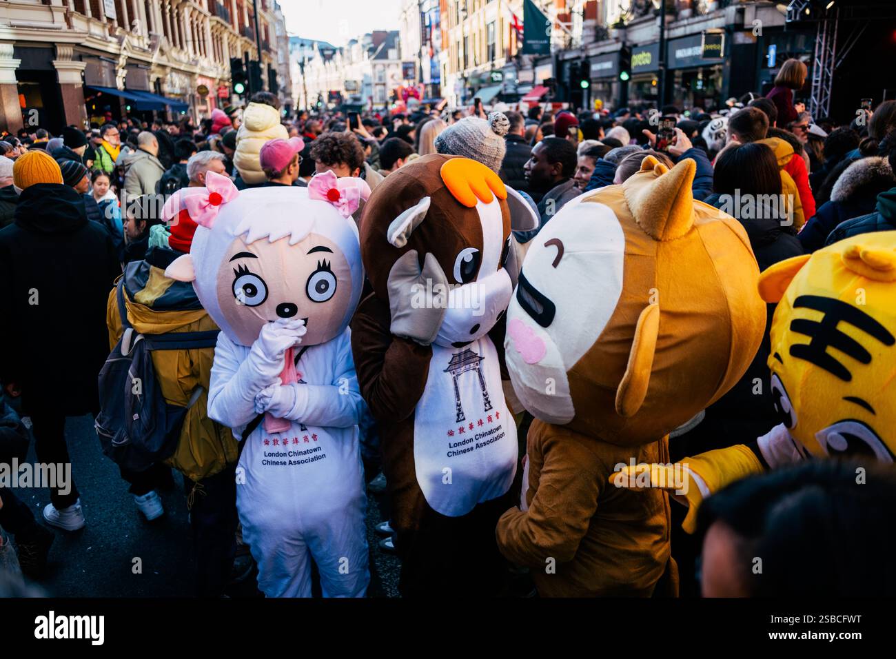 Colourful Mascots Perform During London's Chinese New Year Celebrations ...