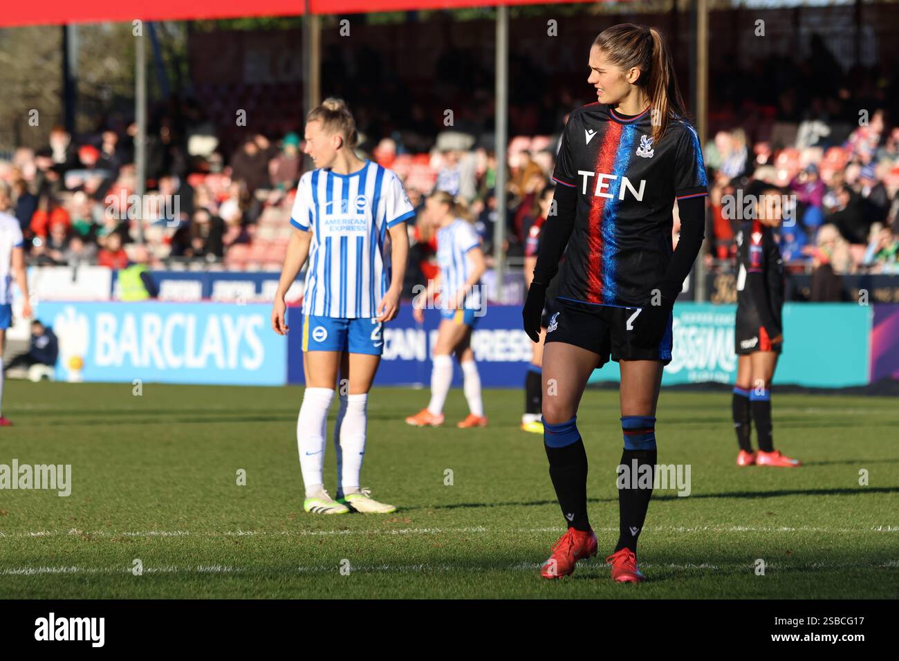 Mille Gejl (Crystal Palace 22) during the WSL game between Brighton ...