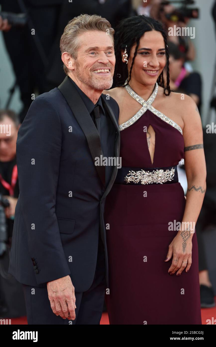 Tim Burton with Monica Bellucci and all cast attends at the red carpet ...