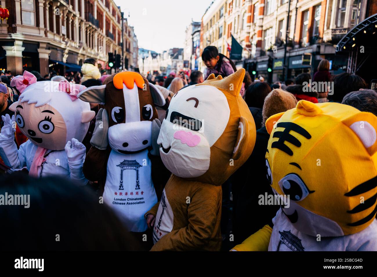 Colourful Mascots Perform During London's Chinese New Year Celebrations ...